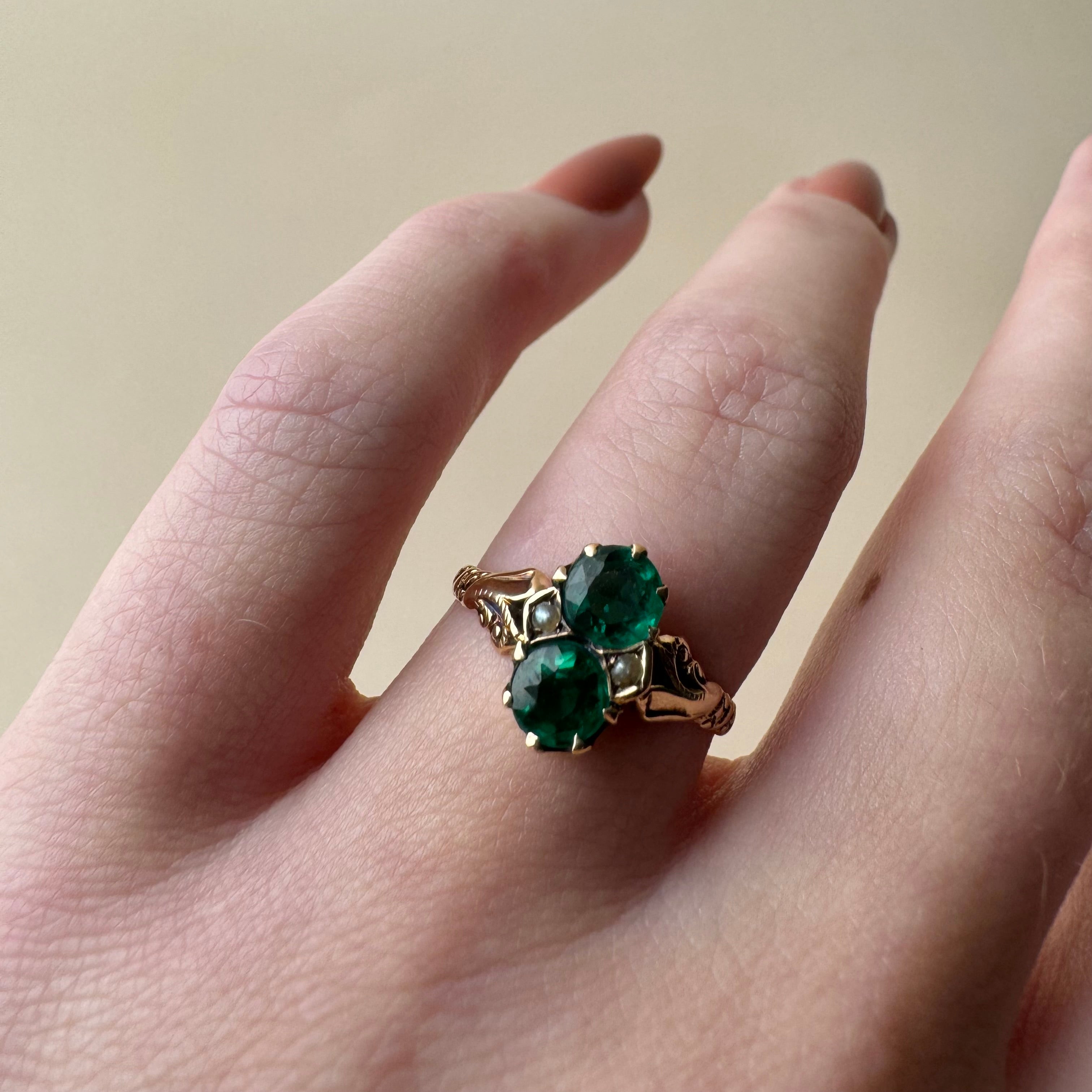 Synthetic Emerald Ring Bieta Co